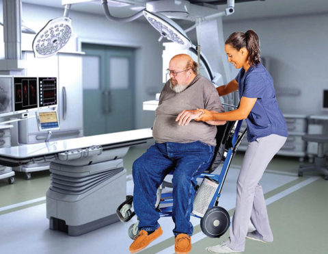 Staxi transport chairs in Medical Clinics and ASCs where safety matters
